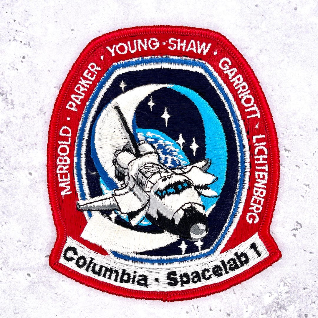 Vintage NASA STS-9 Patch • Space Shuttle Columbia • Spacelab 1 Crew ...