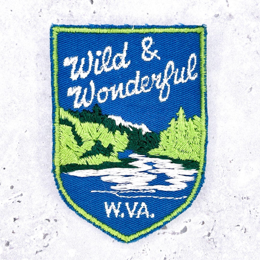 Vintage West Virginia Patch • Wild and Wonderful State Souvenir • Sew ...