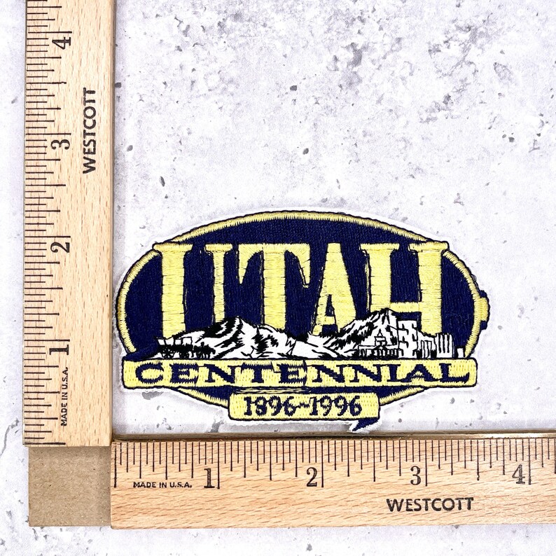 Vintage Utah Centennial State Patch 90s Travel Souvenir NOS - Etsy