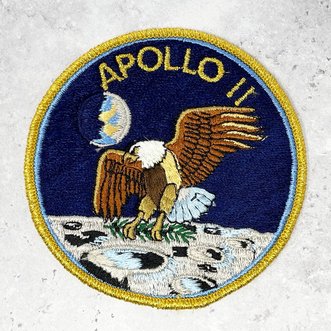 Vintage Apollo 11 Patch NASA Mission II Astronaut 4" Moon Landing - Etsy