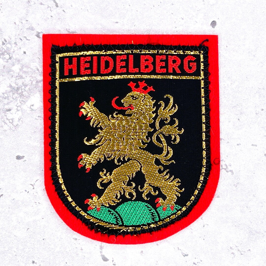 Vintage Heidelberg Patch • Germany City Crest Souvenir • Felt Sew-on ...