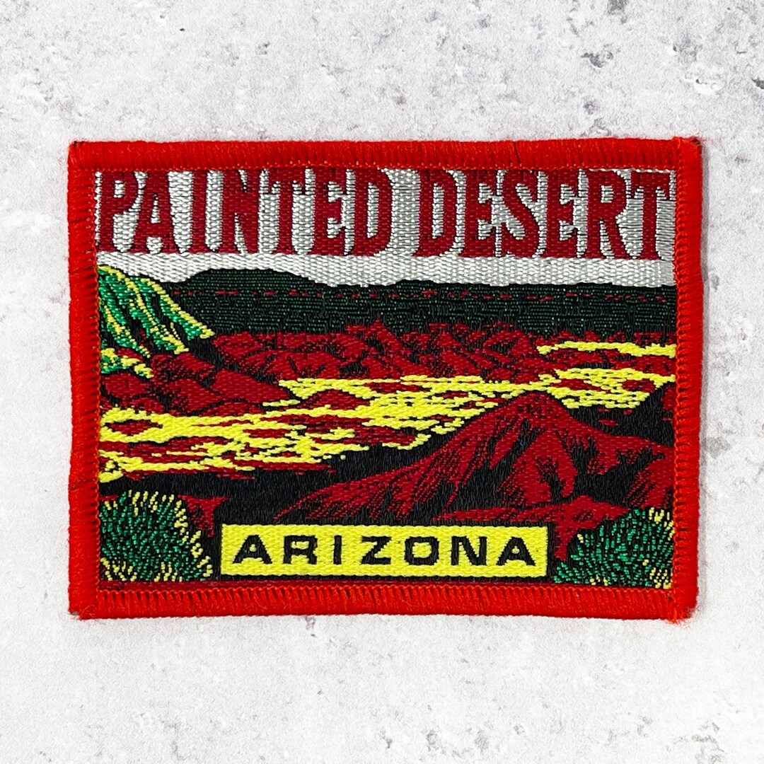 Vintage Painted Desert Patch 80s Arizona AZ Badlands Nature Wildlife ...