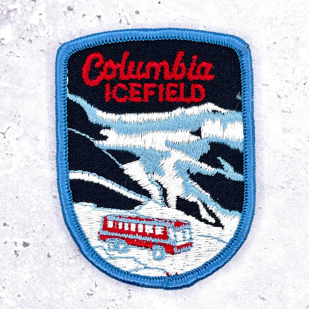 Vintage Columbia Icefield Patch • Canadian Rockies Glacier Banff Jasper ...
