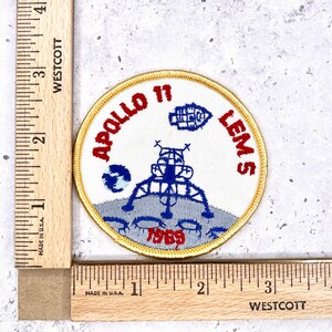 Vintage Apollo 11 LEM 5 Patch NASA Mission Astronaut 3" Moon Landing - Etsy