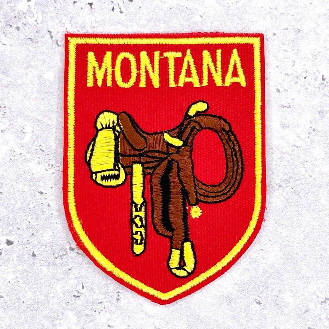 Vintage Montana State Patch • 80s Travel Souvenir NOS - Etsy