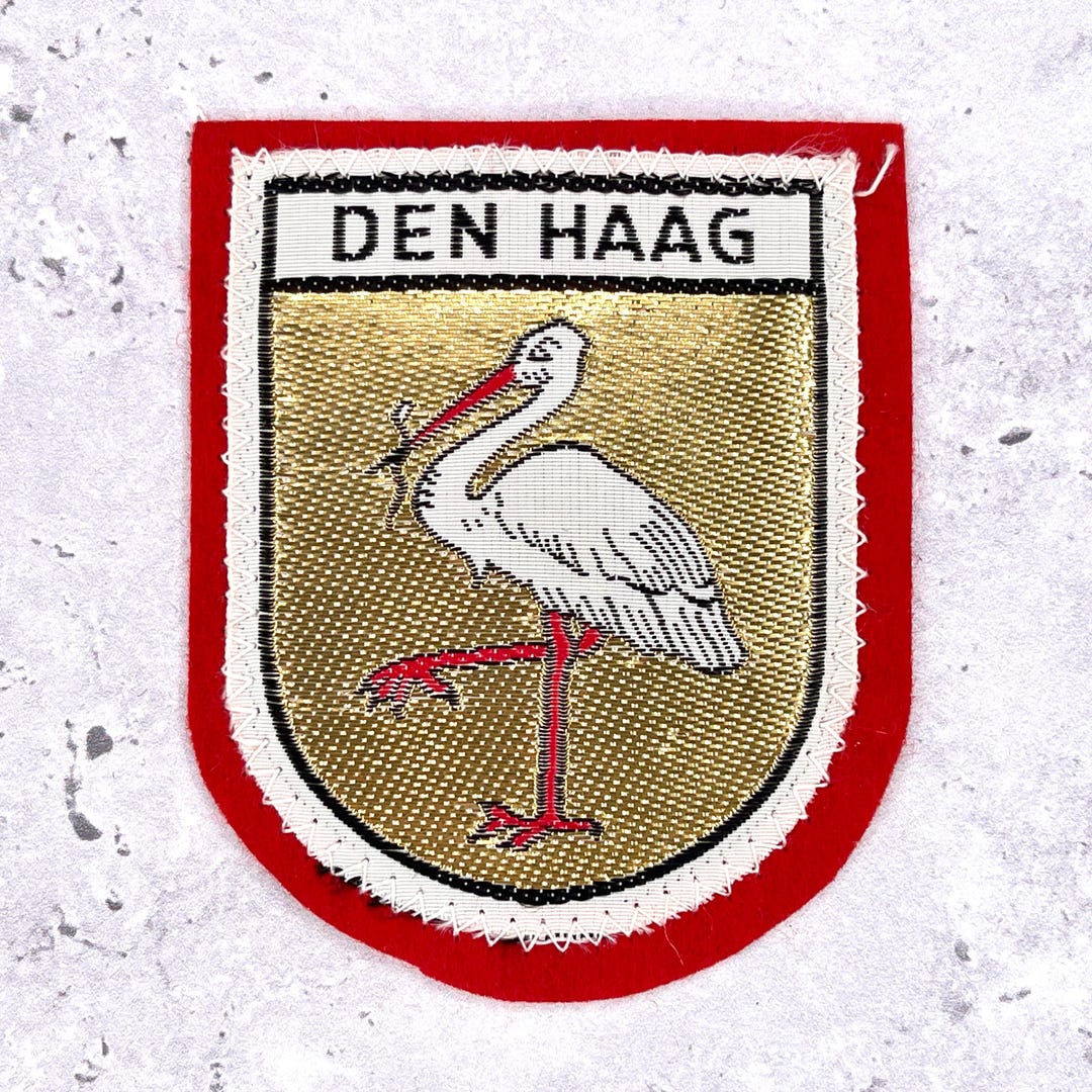 Vintage the Hague Patch • Netherlands Den Haag Crest Souvenir • Sew-on ...