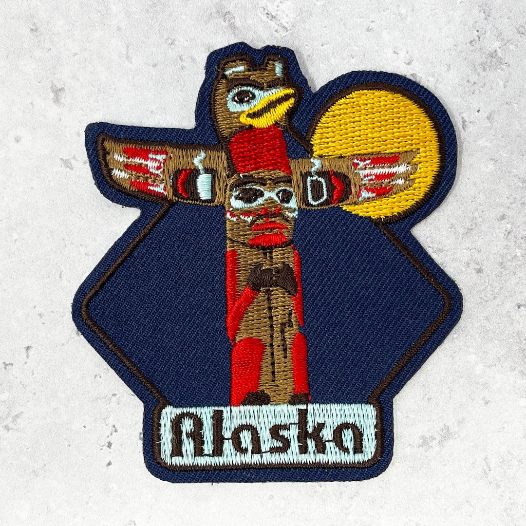 Vintage Alaska State Patch 80s Travel Tourist Souvenir - Etsy