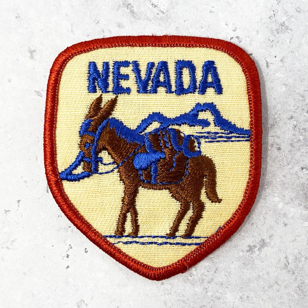 Vintage Nevada State Patch 80s Travel Tourist Souvenir - Etsy