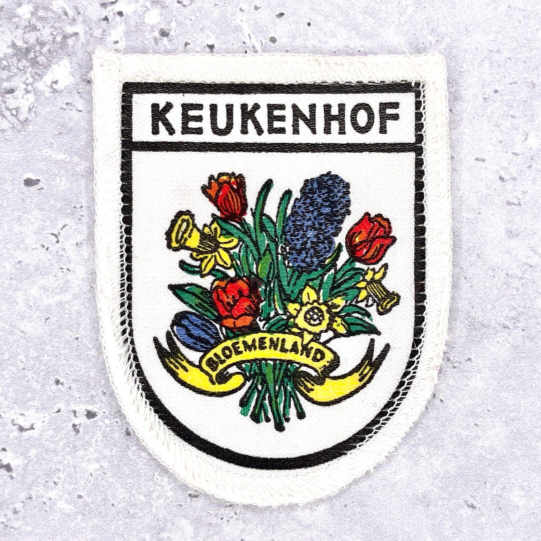 Vintage Keukenhof Patch • Netherlands Garden of Europe Souvenir • Sew ...