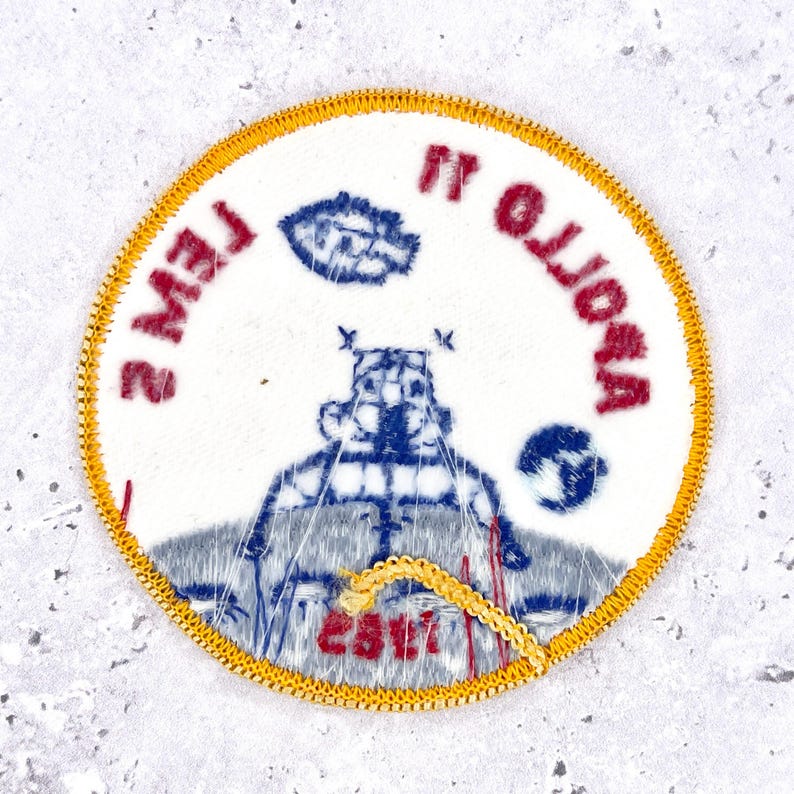 Vintage Apollo 11 LEM 5 Patch NASA Mission Astronaut 3" Moon Landing - Etsy