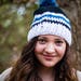 Pom-pom Hat Blue Ridge Black Christmas Gifts/ Fall Fashion - Etsy