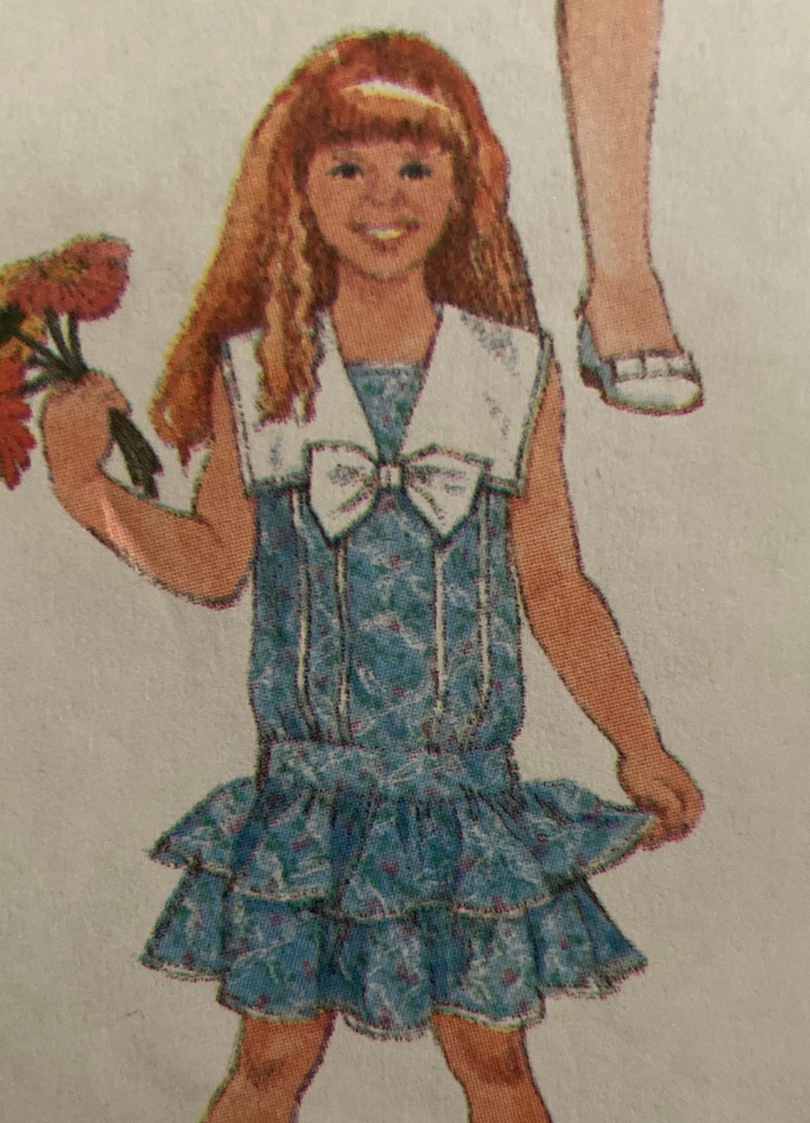 Vintage Simplicity Girls Dress Pattern 8704 by Jessica - Etsy