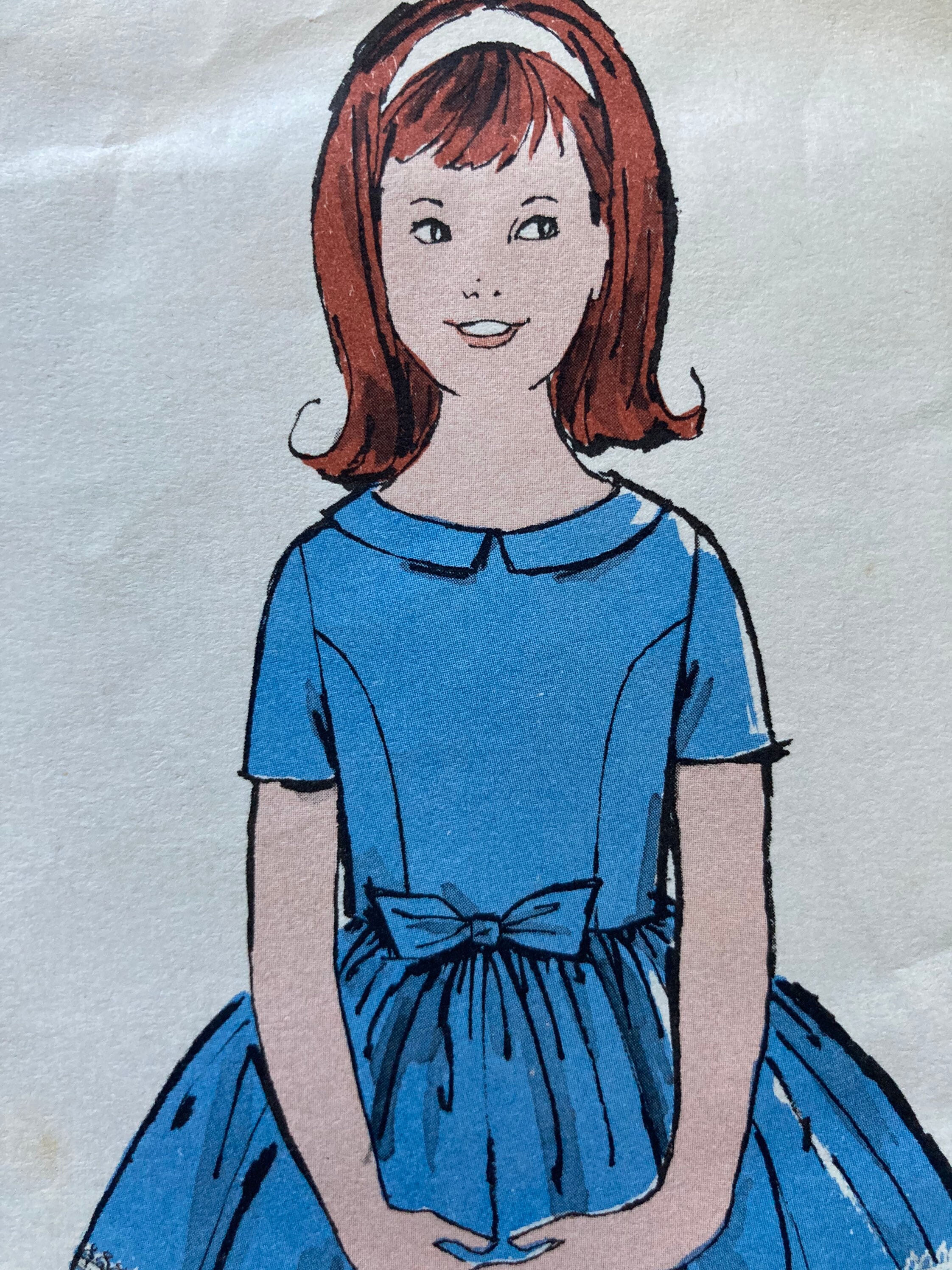 Vintage Sew-easy Girls Dress Pattern 2746 From Advance Uncut - Etsy