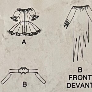 Vintage Mistress of the Dark or French Maid Costume Pattern 5800 by ...