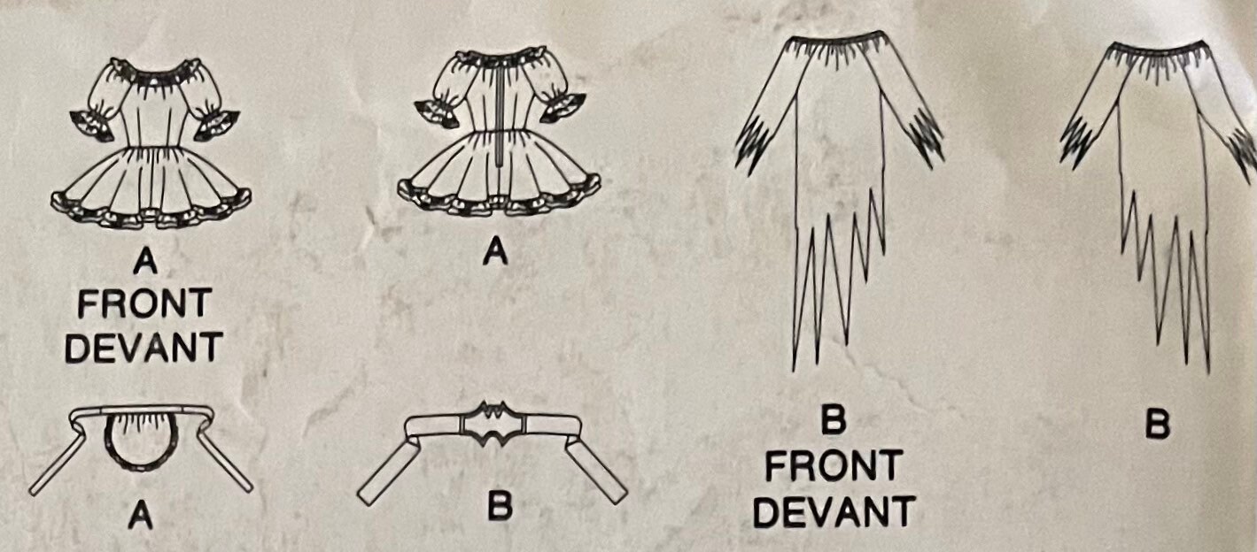 Vintage Mistress of the Dark or French Maid Costume Pattern 5800 by ...