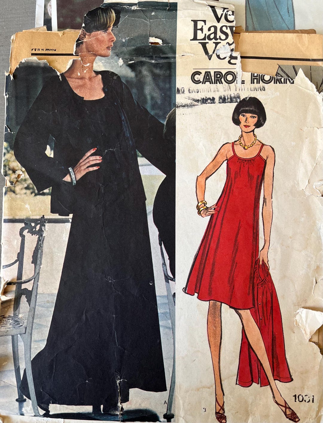 Rare 1970s Vintage Vogue Dress Pattern 1031 by Designer Carol Horn ...