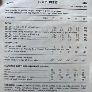 Vintage Sew-easy Girls Dress Pattern 2746 From Advance Uncut - Etsy