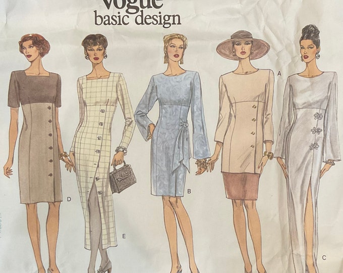 Vintage Vogue Basic Design Dresses Pattern, 1423 Uncut - Etsy