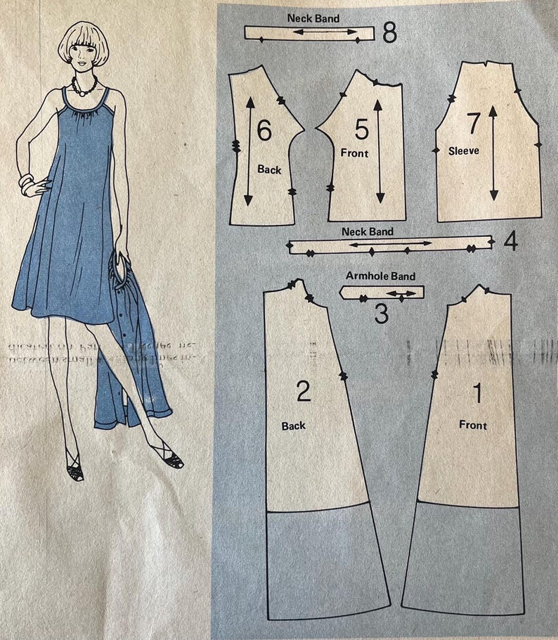Rare 1970s Vintage Vogue Dress Pattern 1031 by Designer Carol Horn ...