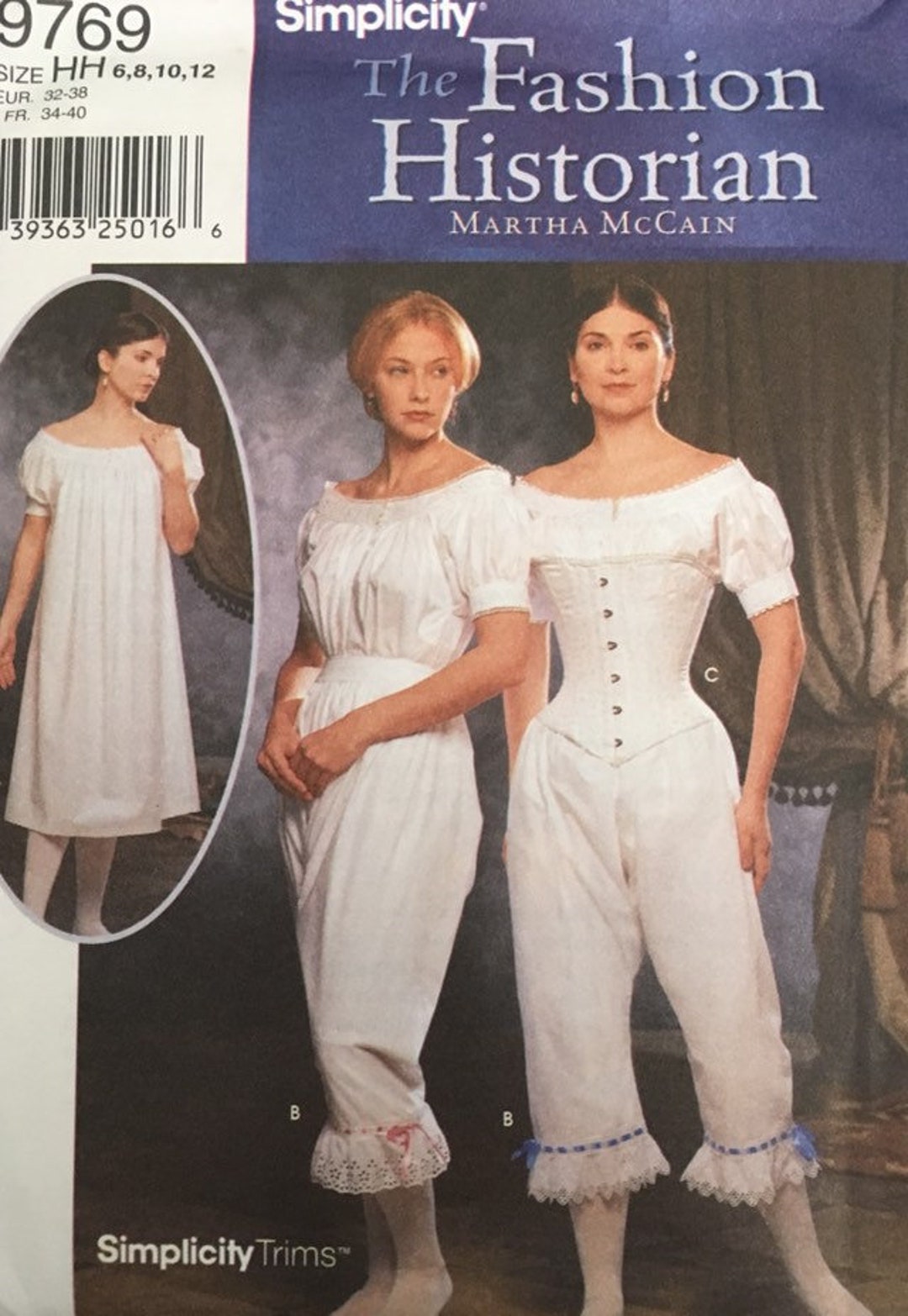 Simplicity Authentic Civil War Undergarments Pattern 1139 From the ...