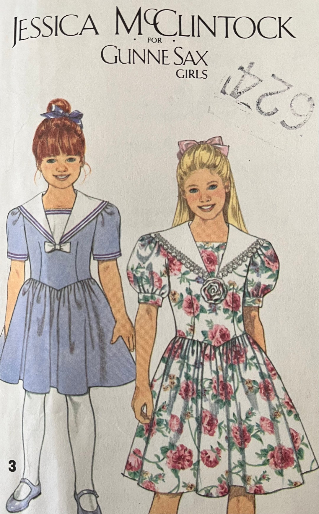 Vintage Simplicity Girls Dress Pattern 8255 Uncut by Designer, Jessica ...