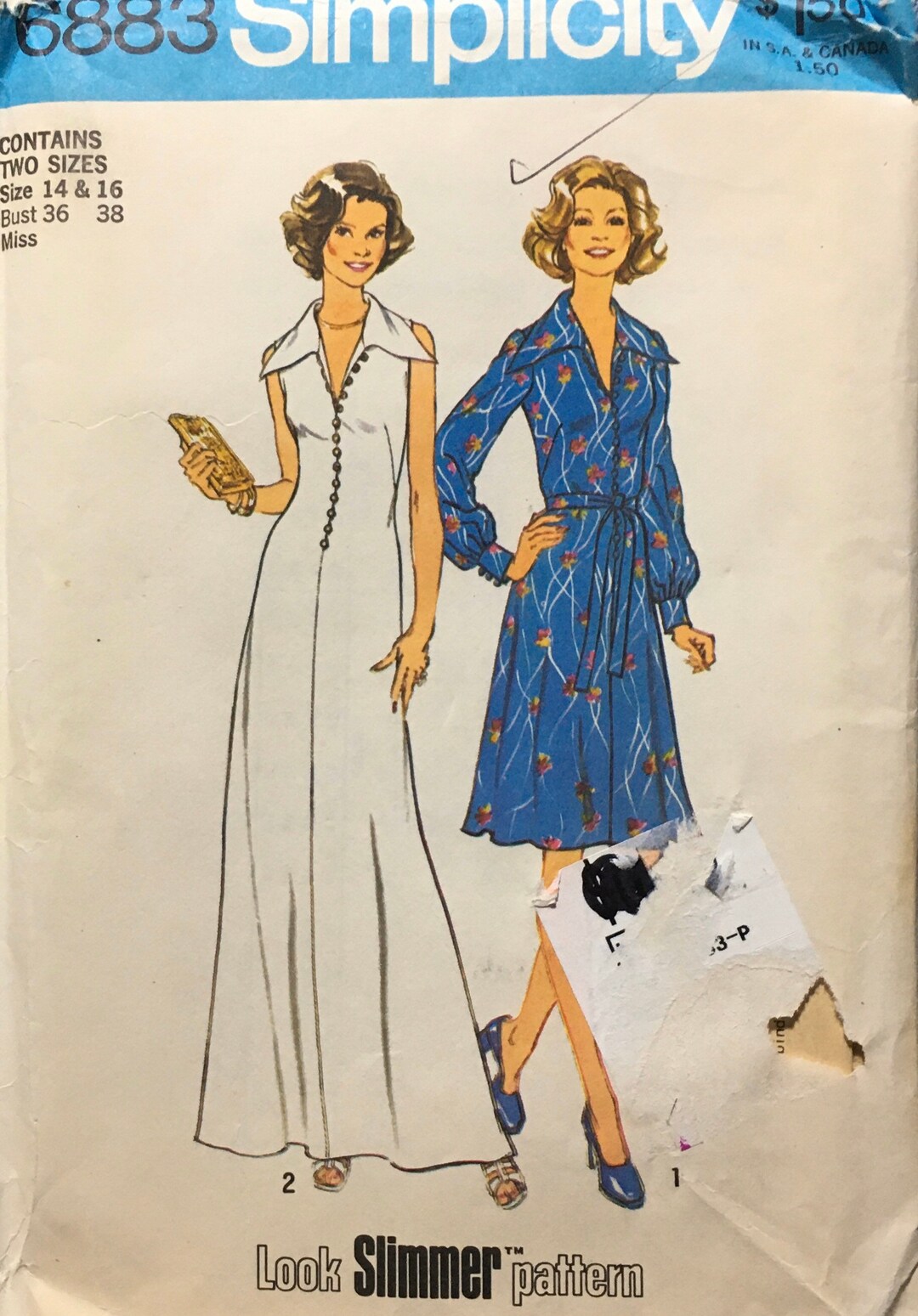 Vintage Simplicity Mod Dress Pattern 6883 Uncut - Etsy