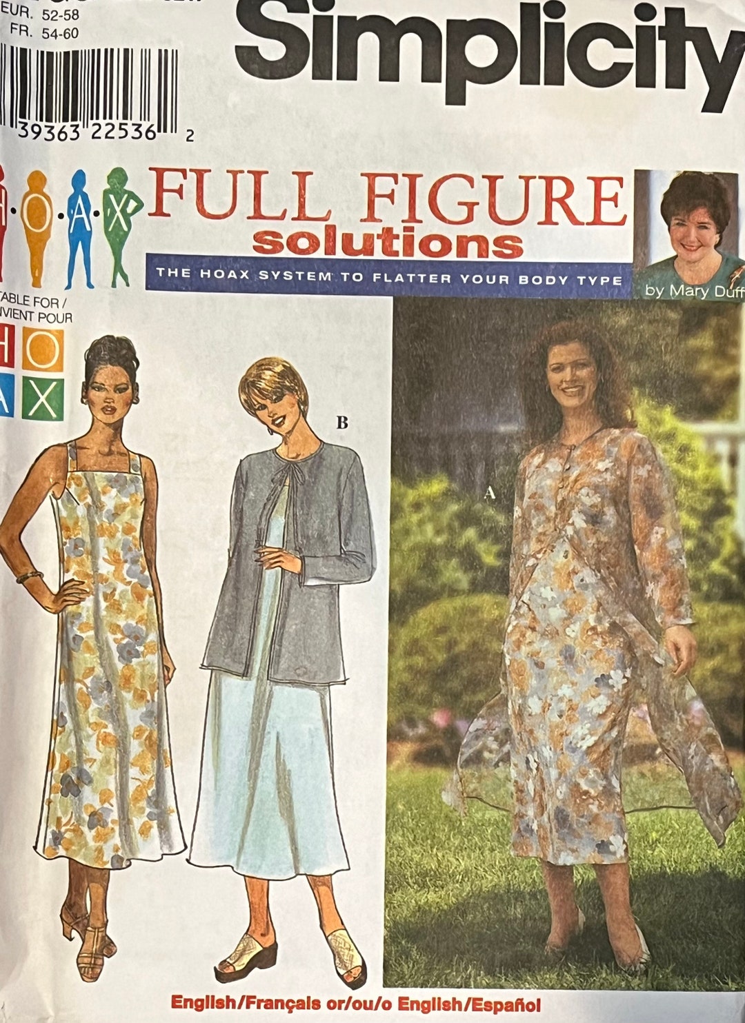 Plus Size Vintage Dress and Jacket Pattern 8533 Simplicity Uncut - Etsy