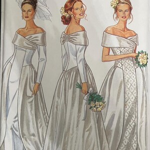 Rare and Lovely Bridal Gown by NEW LOOK Pattern Comp. 6686 Uncut - Etsy