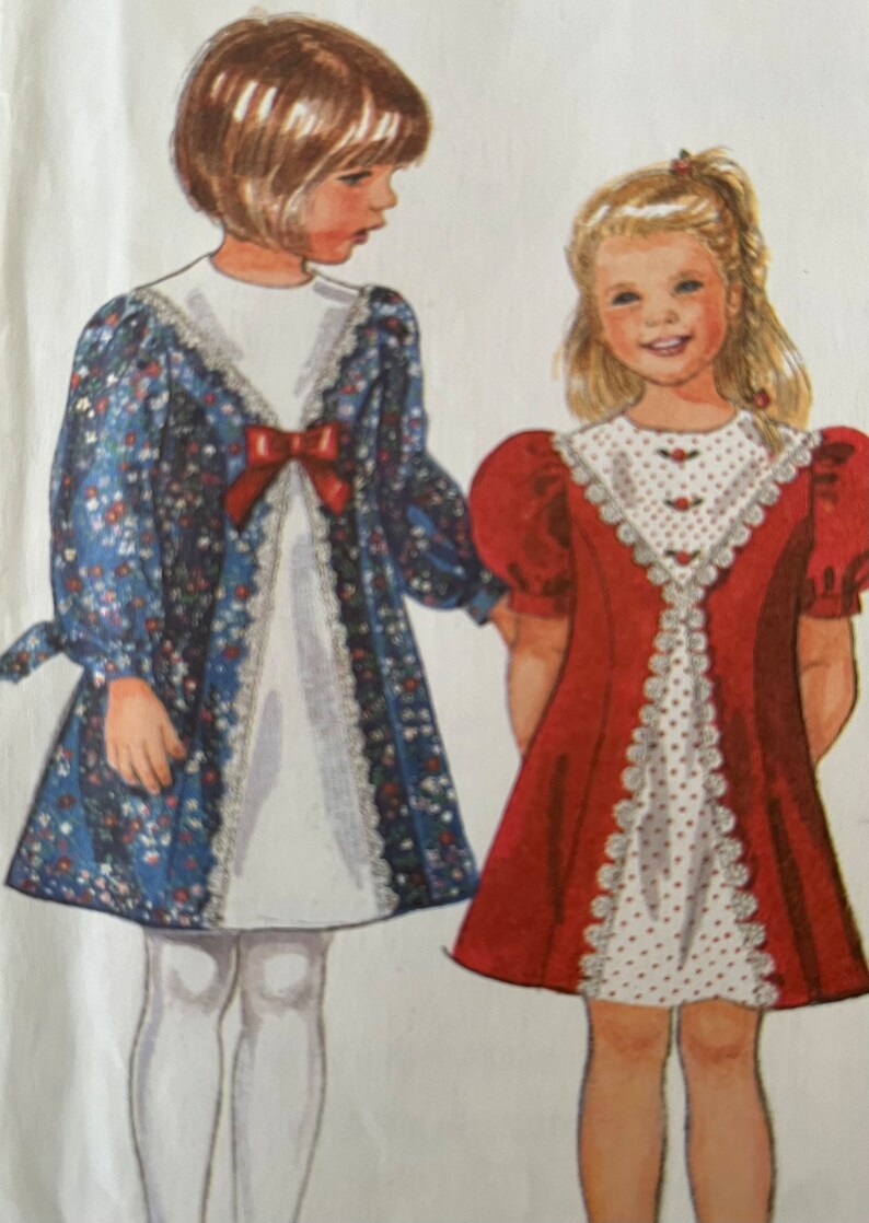 Simplicity Vintage Girls Dress Pattern 9834 Uncut by Designer - Etsy