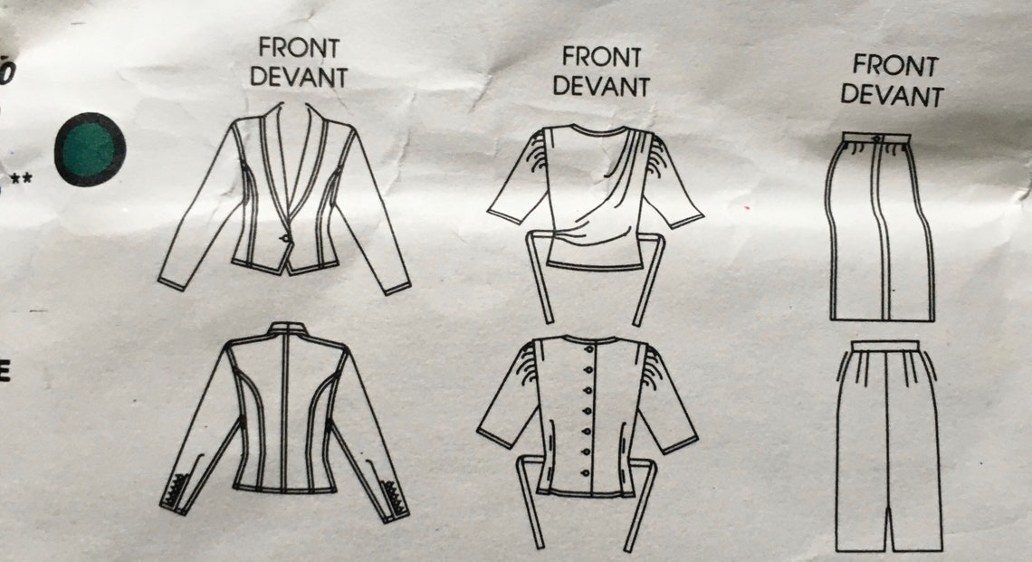 Vintage Vogue Paris Original Suit Pattern 1766 by Designer Emmanuel ...