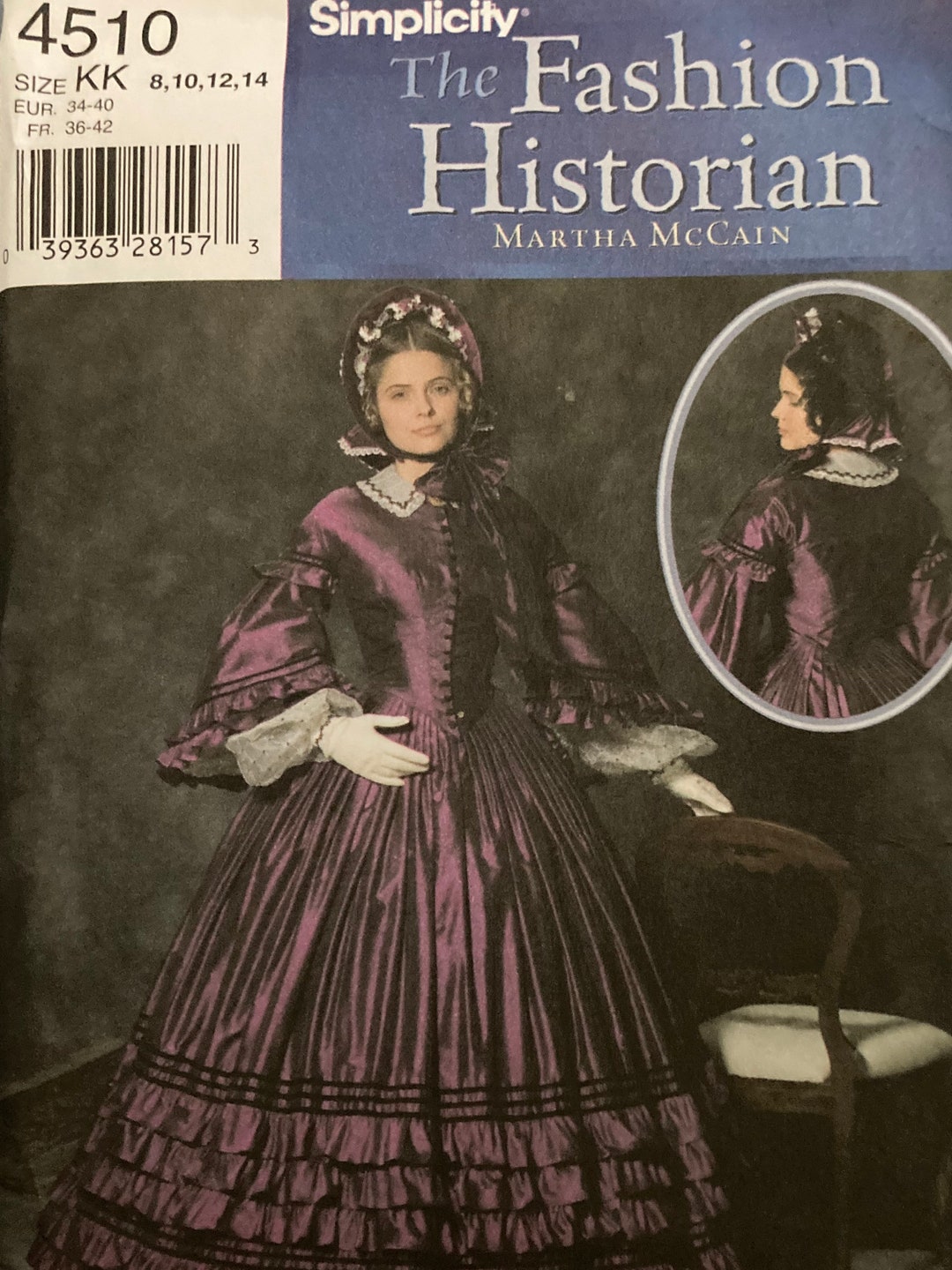 Simplicity Historical Costume Pattern 4502 Uncut - Etsy