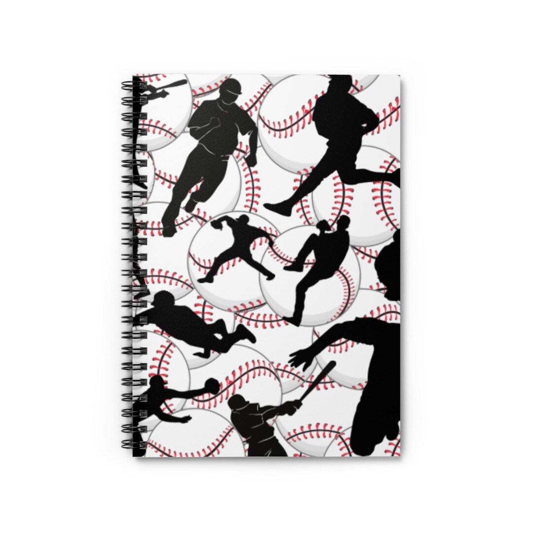 Baseball-themed Spiral Notebook, Sport Journal, Gift for Athletes ...