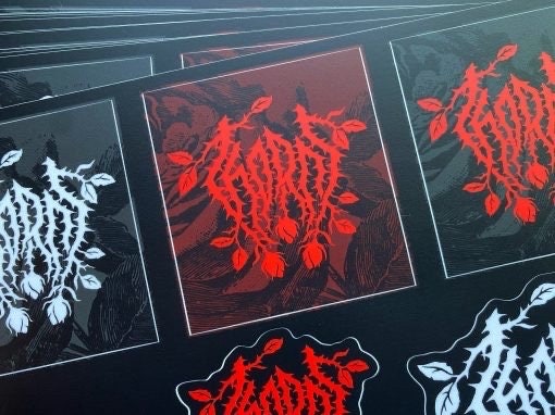 Thorns Metal Sticker Sheet - Etsy