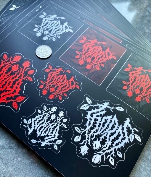 Thorns Metal Sticker Sheet - Etsy