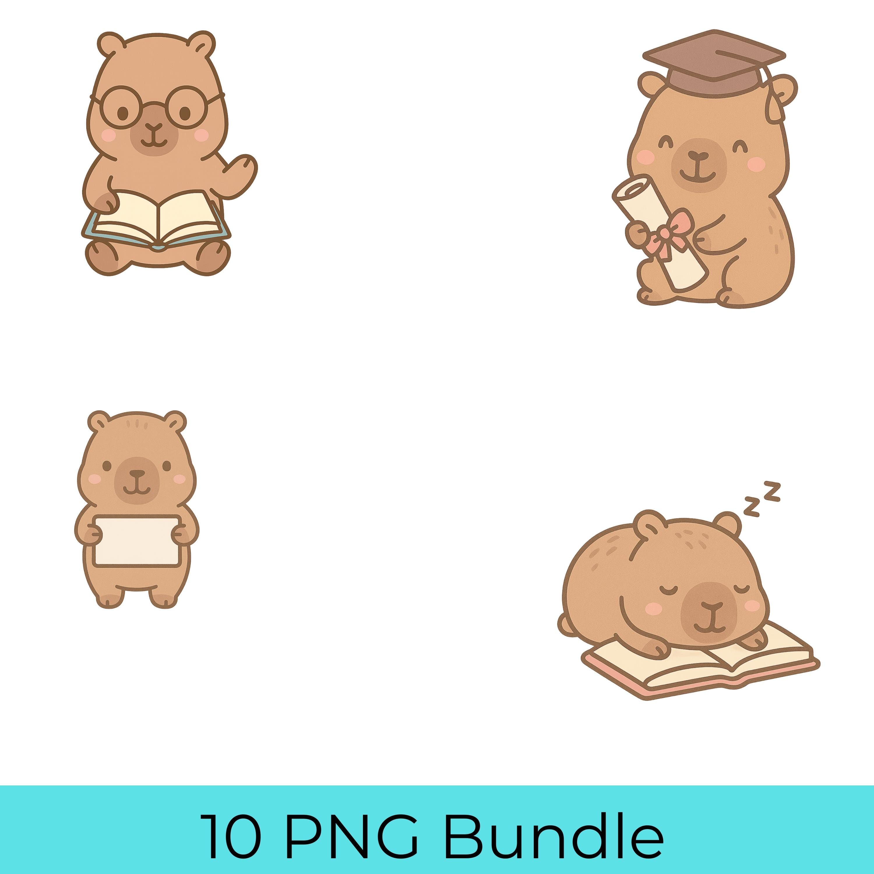 School Capybara SVG Bundle, Instant Download for Cricut & Silhouette ...