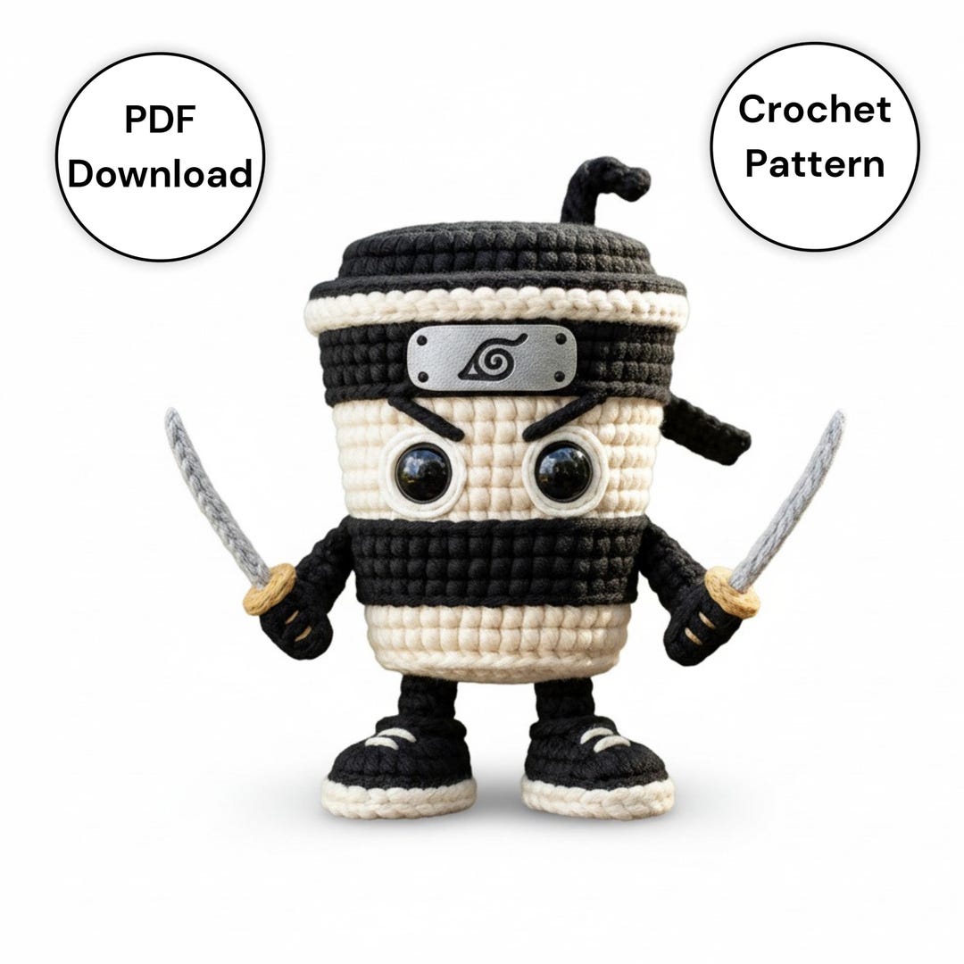 Italian Brainrot Amigurumi Crochet Pattern PDF | Assassino Cappuccino ...