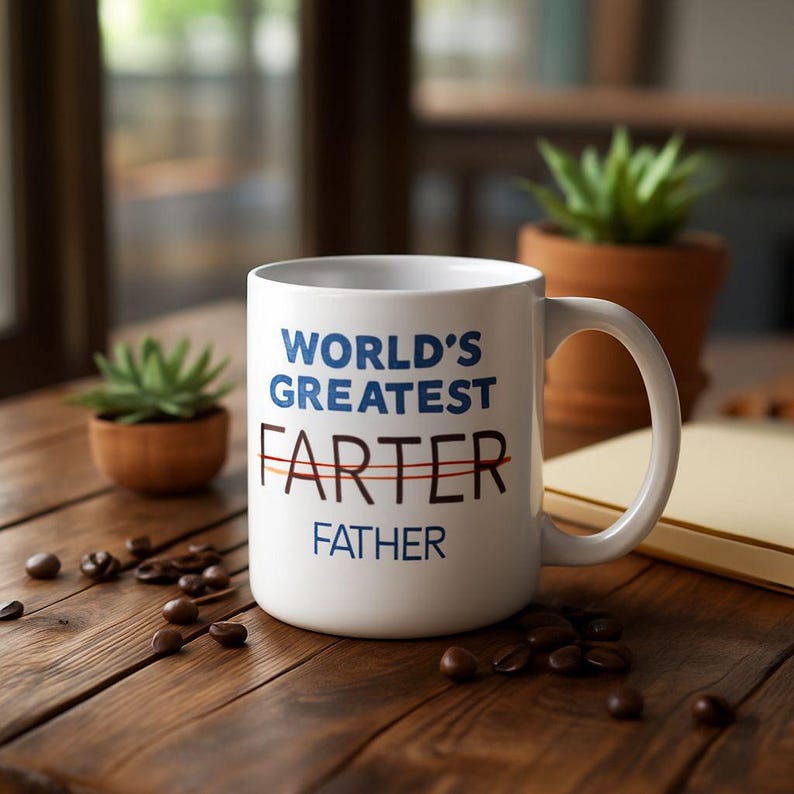 Funny Father’s Day Print – “world’s Greatest Farter... I Mean Father ...