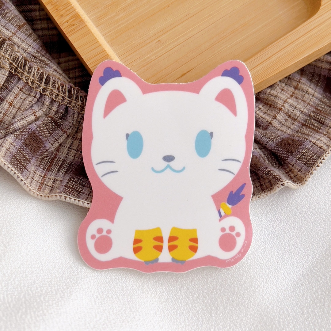 Gatomon Tailmon Digimon Sticker Vinyl - Etsy