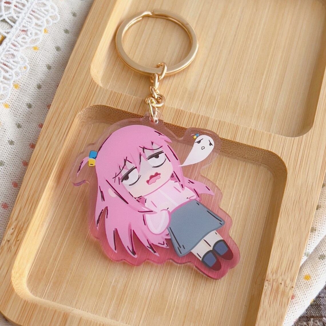 Bocchi the Rock Keychain Strap Lanyard Hitori Gotou Keychain - Etsy