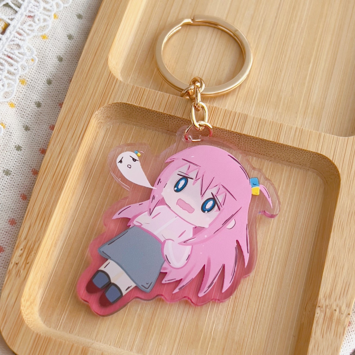 Bocchi the Rock Keychain Strap Lanyard Hitori Gotou Keychain - Etsy