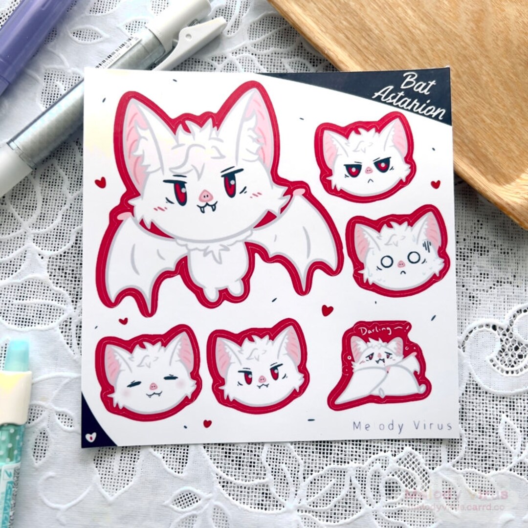 Astarion Sticker Sheet Bat Bastarion BG3 - Etsy