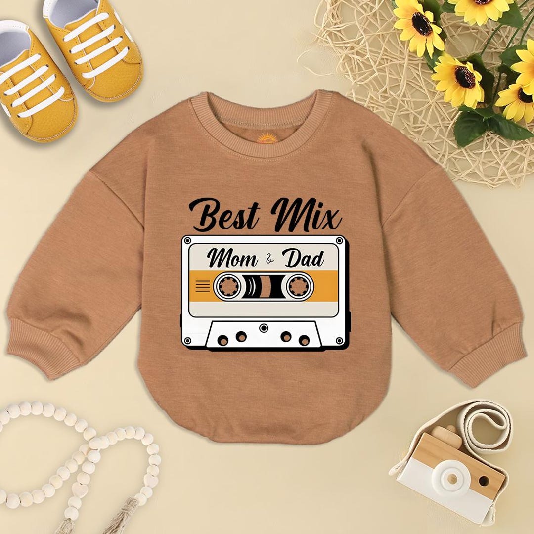 Best Mix Mom and Dad Baby Romper, Perfect Mix Baby Romper, Cassette ...