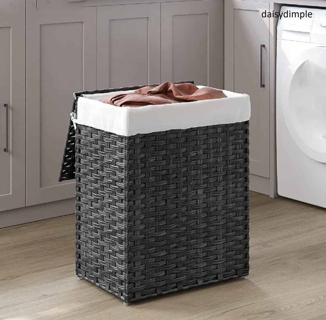 Handwoven Foldable 23.8 Gal 90L Rattan Clothes Laundry - Etsy