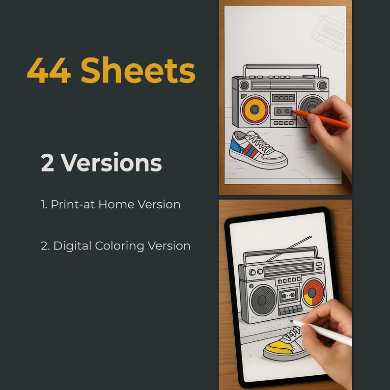 Retro Coloring Pages, Vintage Coloring Books, Retro Coloring Book ...