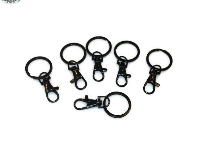 Black Key FOB With Swivel Snap Clip Wholesale Lanyard | Etsy