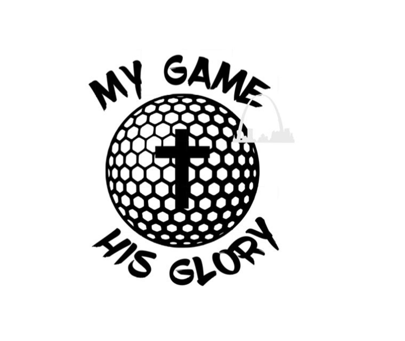 My Game His Glory Golfer Svg Cut File Jesus Lover Christian - Etsy