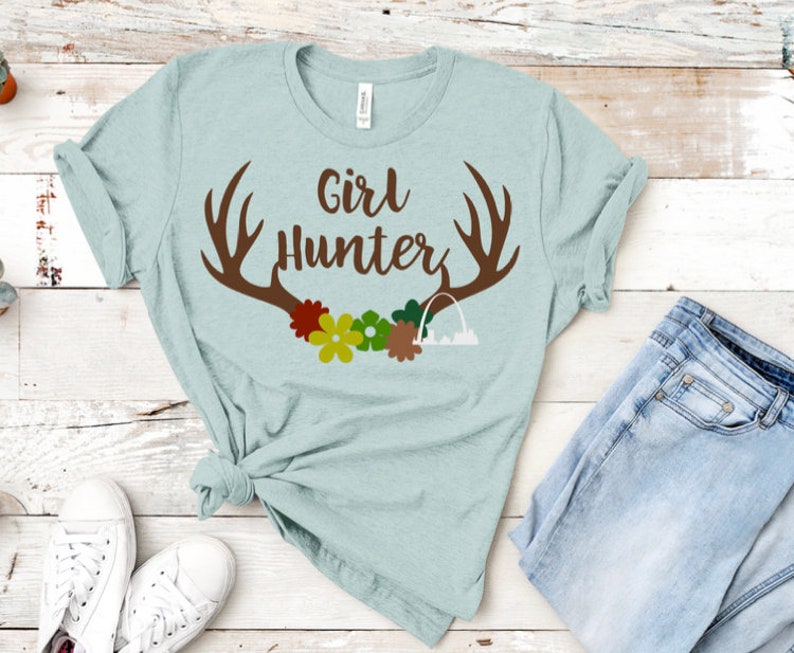 Girl Hunter Antlers Svg Dxf Cut File Female Deer Hunter | Etsy