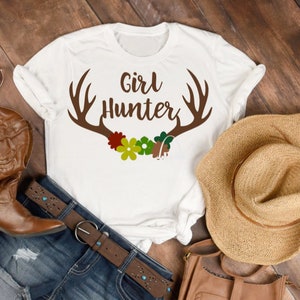 Girl Hunter Antlers Svg Dxf Cut File Female Deer Hunter T-shirts Decals ...
