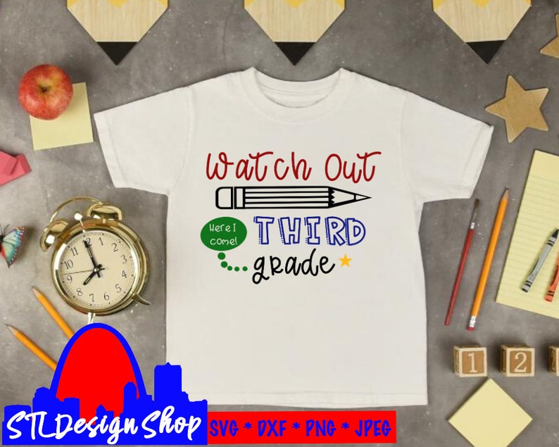 Third Grade Here I Come 3rd Grade Class Svg Cut File Last Day - Etsy