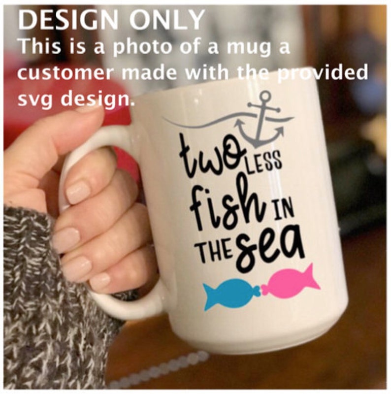 Two Less Fish in the Sea Svg Cut File Boating Fishing Sailing - Etsy